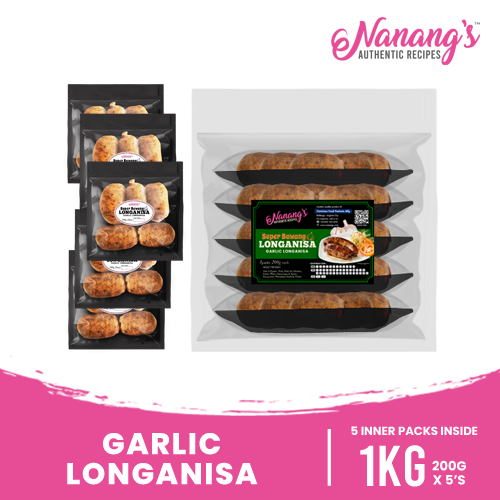Nanang's Garlic Longanisa 1kg (200g X5 packs)
